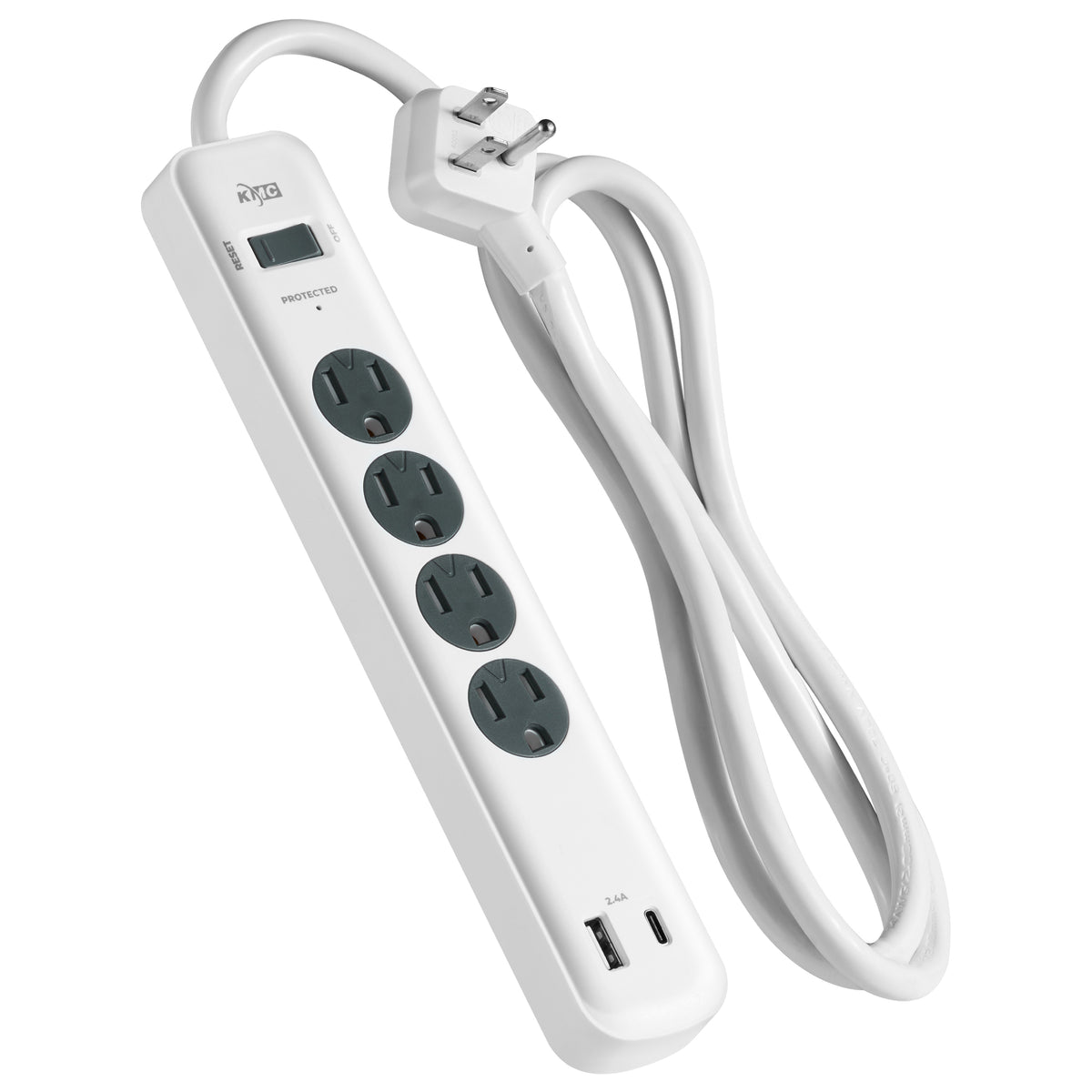 Surge Strip 4 + USB-C — KMC