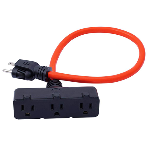 2ft Tri-Tap Outdoor Extension Cord — KMC